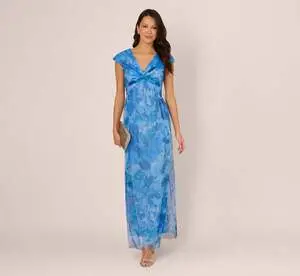 Adrianna Papell Cap Sleeves Evening Dresses