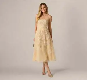 Adrianna Papell Embroidered Cocktail Dresses