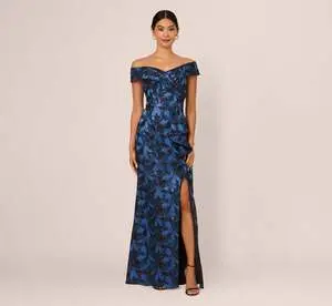 Adrianna Papell Off The Shoulder Evening Dresses