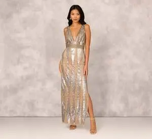 Aidan Mattox Sheath Evening Dresses