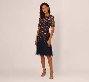 Adrianna Papell Short Sleeve Cocktail Dresses
