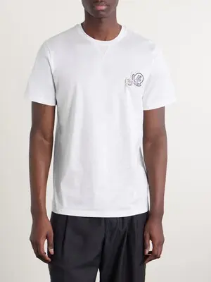 Moncler Logo-appliquéd Cotton-jersey T-shirt