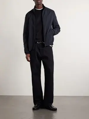 Moncler Cotton-jersey Sweatshirt With Logo Appliqu - Black