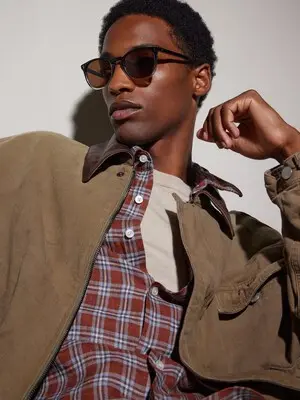 Oliver Spencer Finley Esq. Round-frame Sunglasses - Brown