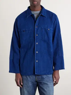 Blue Blue Japan Textured-cotton Overshirt