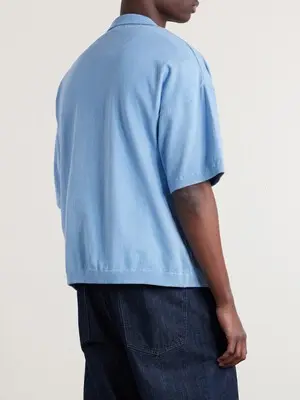 Blue Blue Japan Knitted Polo Shirt