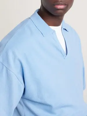 Blue Blue Japan Knitted Polo Shirt