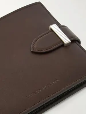 Dunhill Alfred 4cc&cp Patina-leather Billfold Wallet - Brown