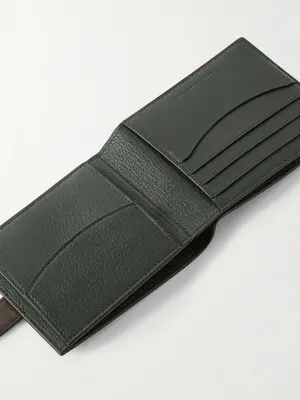 Dunhill Alfred 4cc&cp Patina-leather Billfold Wallet - Brown