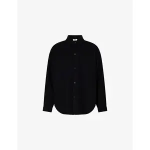 Fear Of God Double-face Wool And Cashmere Shirt - Black