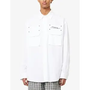 Off-White Script Arrow Cotton Over Shirt