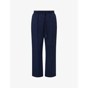 Max Mara Straight-leg Stretch-jersey Jogging Bottoms - Navy