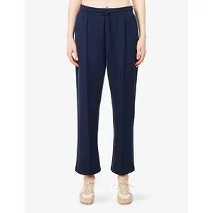 Max Mara Straight-leg Stretch-jersey Jogging Bottoms - Navy