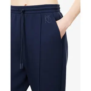 Max Mara Straight-leg Stretch-jersey Jogging Bottoms - Navy