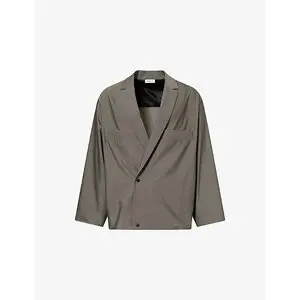 Fear Of God Notch-lapel Cotton And Wool Shirt Jacket - Willow