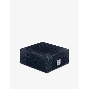 Smythson Mara Lockable Leather Watch Box