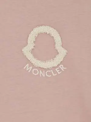 Moncler Cotton T-shirt With Flocked Logo