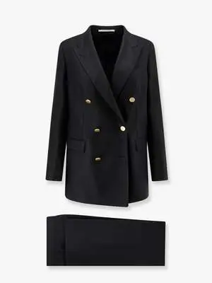 Tagliatore Jasmine Linen Suit - Black