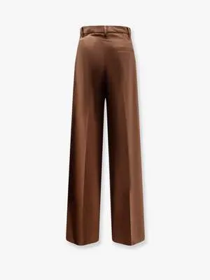 HEVO Torreveneri Wool Blend Trousers - Brown