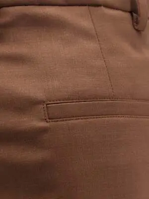 HEVO Torreveneri Wool Blend Trousers - Brown