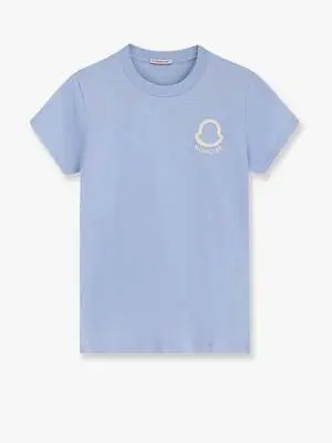 Moncler Cotton T-shirt With Flocked Logo