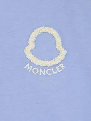 Moncler Cotton T-shirt With Flocked Logo