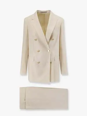 Tagliatore Jasmine Linen Suit - Beige