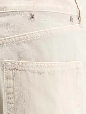 GOLDEN GOOSE Wide Leg Cotton Blend Trousers
