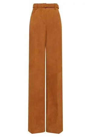Gabriela Hearst Norman Wide-leg Trousers - Cashew