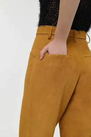 Gabriela Hearst Norman Wide-leg Trousers - Cashew