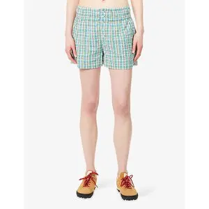 DAMSON MADDER Kairo Checked Cotton Shorts