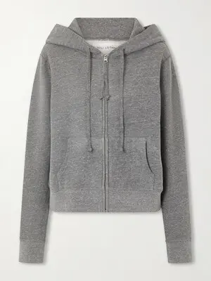 NILI LOTAN Callie Hooded Zip-up Sweater - Gray