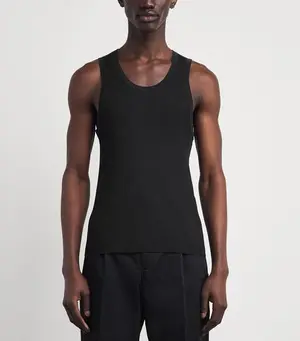 Simkhai Elikai Ribbed Cotton Tank Top