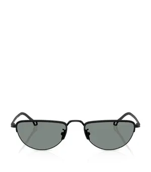 Giorgio Armani Steel Butterfly Sunglasses - Black