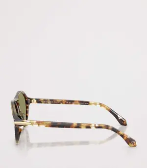 Giorgio Armani Tortoiseshell Round Sunglasses