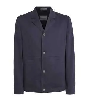 Corneliani Linen-wool Overshirt