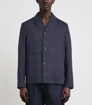 Corneliani Linen-wool Overshirt