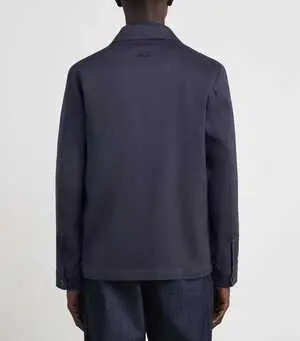 Corneliani Linen-wool Overshirt