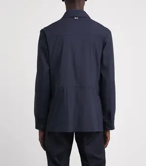 Corneliani Virgin Wool-blend Overshirt - Navy