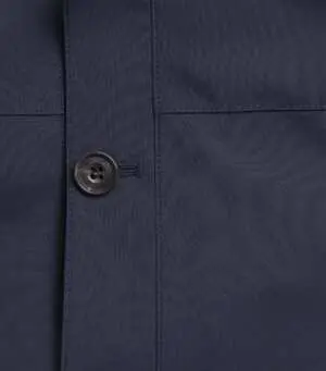 Corneliani Virgin Wool-blend Overshirt - Navy