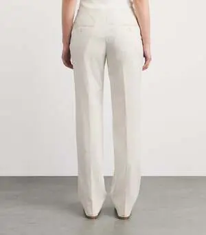 TOTEME Basketweave Wide-leg Trousers