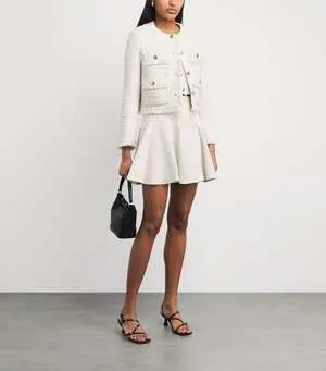 Maje Tweed Cropped Jacket