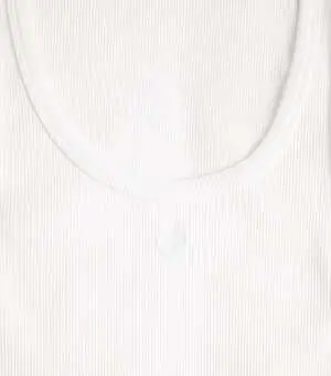 Maje Stretch-cotton Logo Tank Top - White