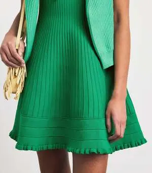 Maje Knitted Skater Mini Dress