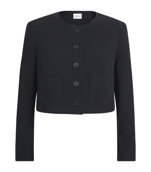Claudie Pierlot Round-neck Relaxed Jacket