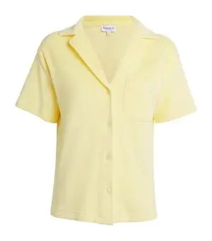 Hunza G Towelling Resort Shirt - Yellow