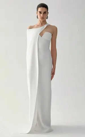 THE NEW ARRIVALS ILKYAZ OZEL Ecliptica Draped Cape