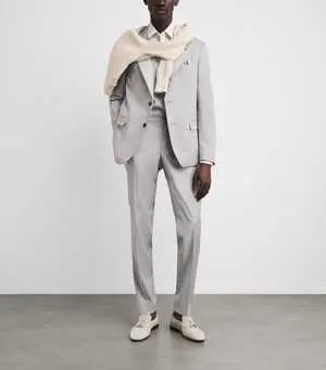 Pal Zileri Wool-blend Slim Trousers