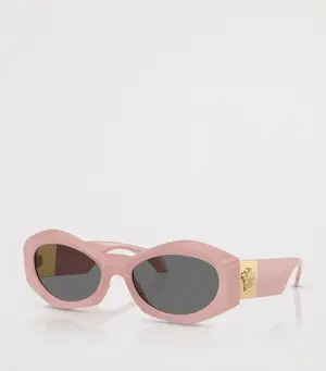 Versace Acetate Irregular Sunglasses - Pink
