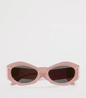Versace Acetate Irregular Sunglasses - Pink